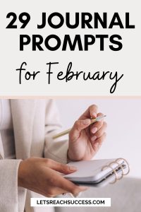 29 Journal Prompts for February for Reflection and Growth