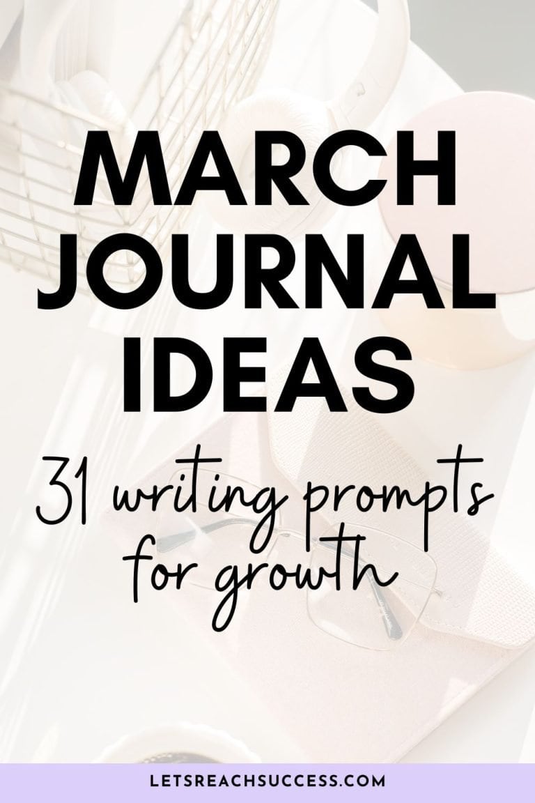 31 March Journal Ideas to Embrace Renewal and Growth